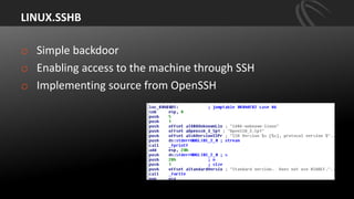Malware's Most Wanted: Linux and Internet of Things Malware | PPT