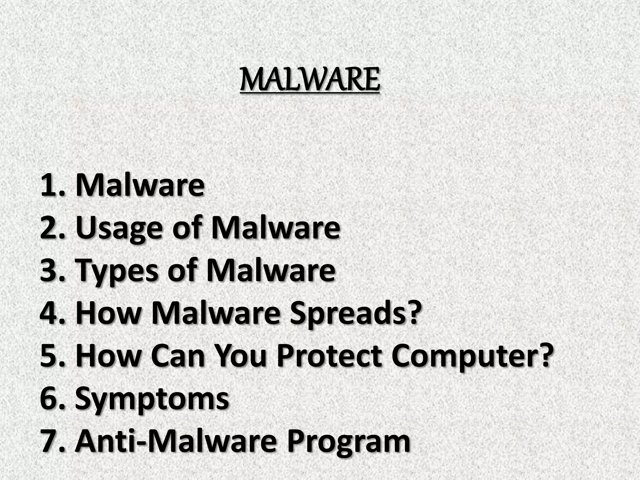 Malware part 1 | PPTX