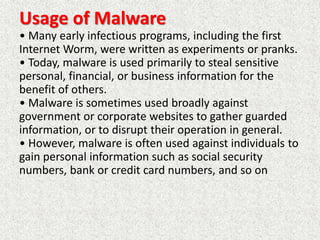 Malware part 1 | PPTX