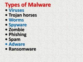 Malware part 1 | PPTX