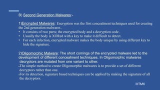 Obfuscation and Mutation in Malware | PPTX