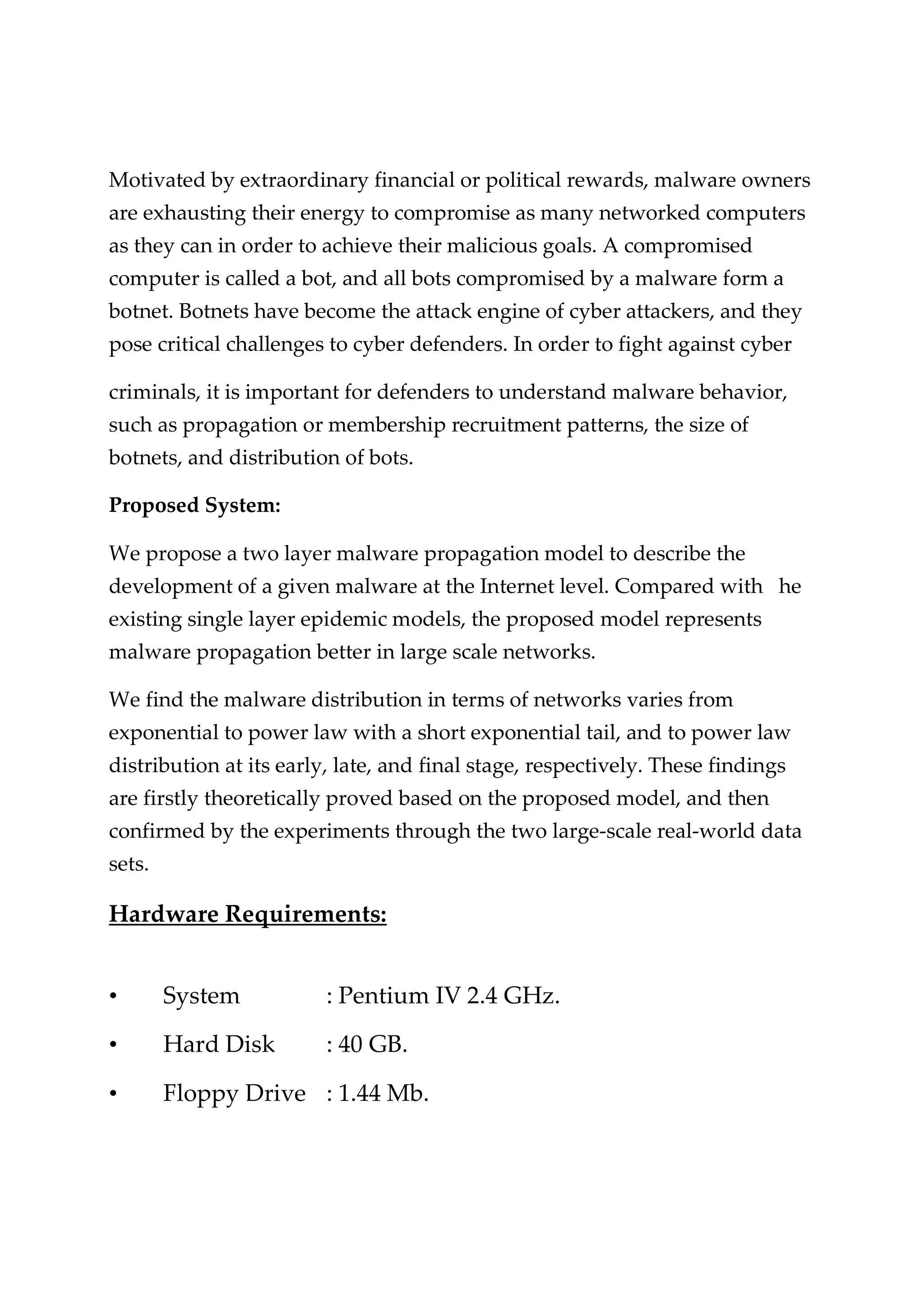 Malware Propagation In Large Scale Networks Pdf Computer Networking Computing
