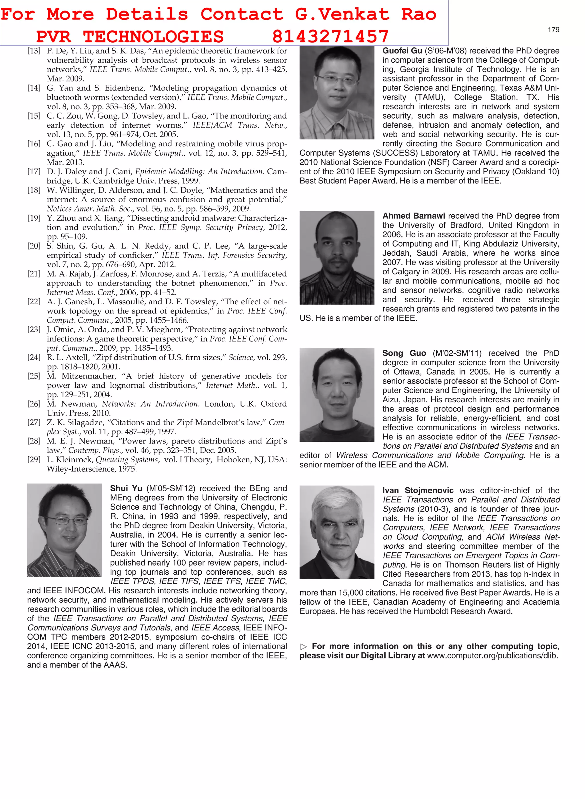 Malware propagation in large scale networks | PDF