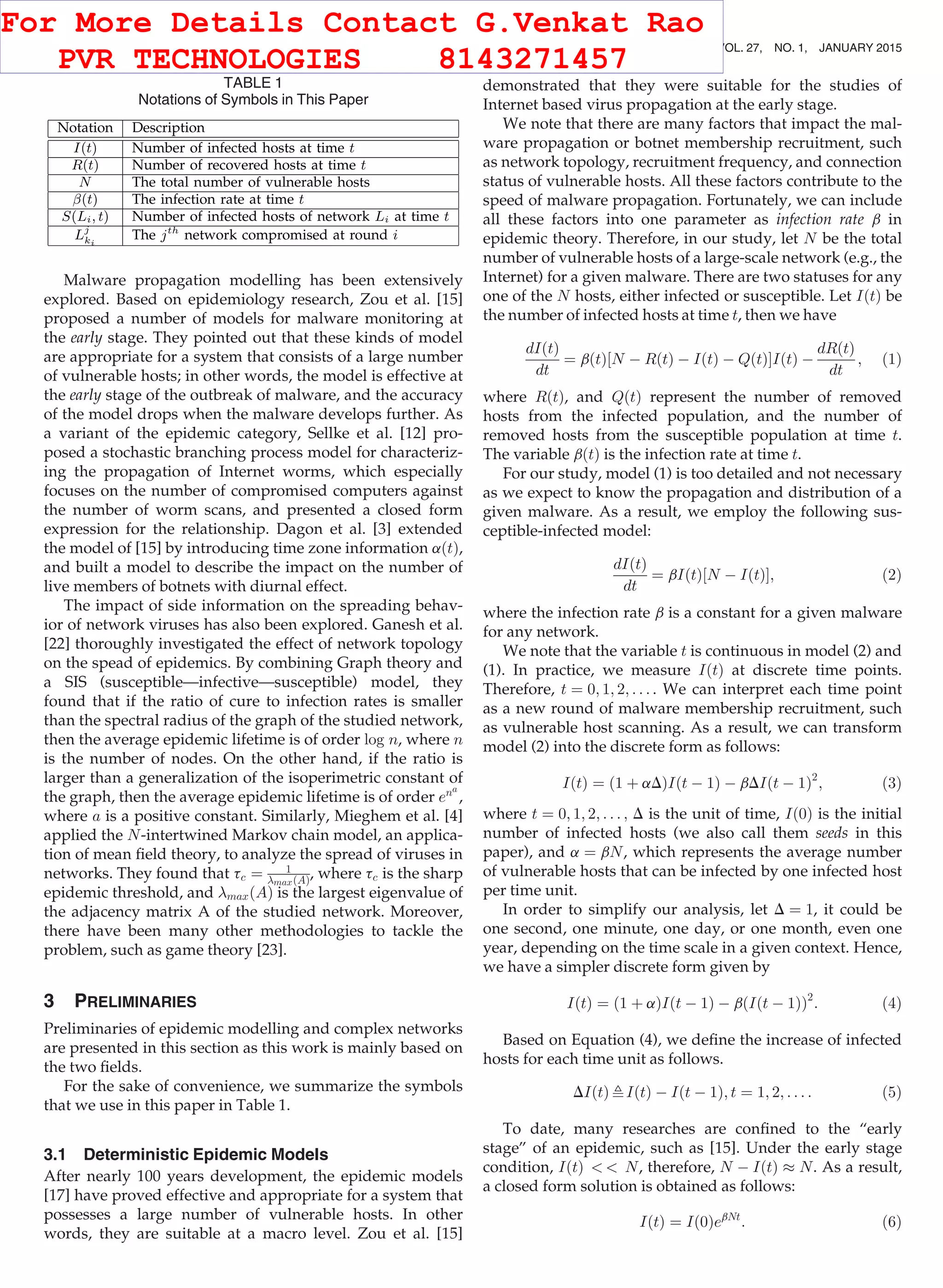 Malware Propagation In Large Scale Networks Pdf