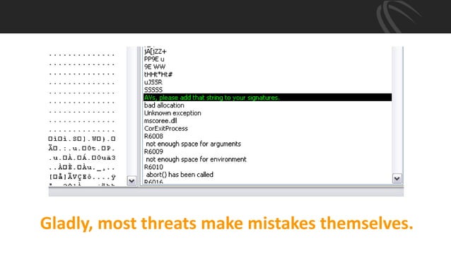 Malware self protection-matrix | PPT