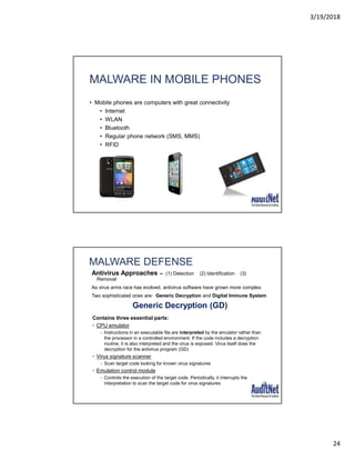 CyberSecurity Series Malware slides | PDF | Web Conferencing | Computer Software and Applications