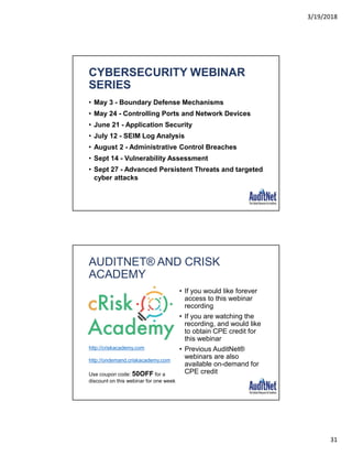 CyberSecurity Series Malware slides | PDF | Web Conferencing | Computer ...