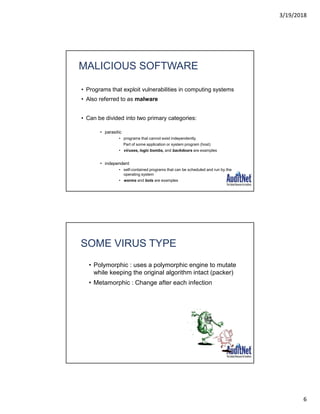 CyberSecurity Series Malware slides | PDF | Web Conferencing | Computer Software and Applications