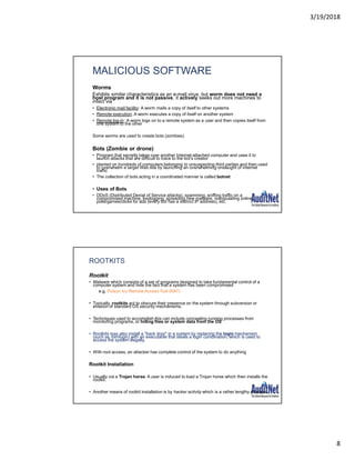 CyberSecurity Series Malware slides | PDF | Web Conferencing | Computer Software and Applications