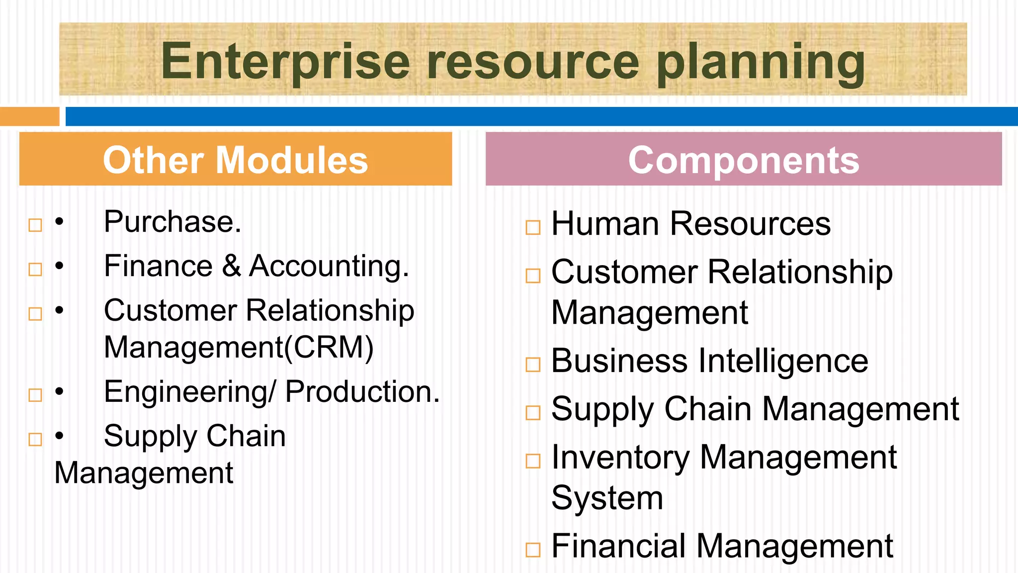 Transaction Processing (TP) & Enterprise Resource Planning (ERP) | PPTX