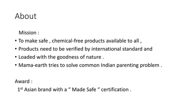 Mama-earth ppt.pptx | Marketing and Advertising | Business