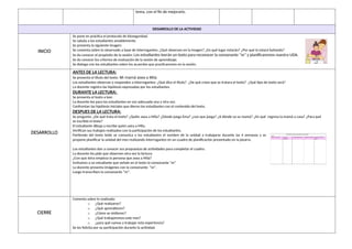 mama asea a Mila.doc lectura sobe el aseo | DOC | Educational ...