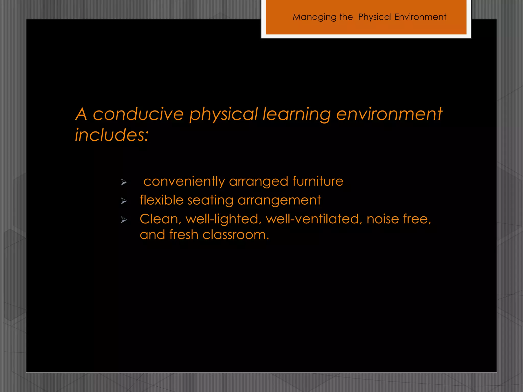 Mamac - managing the physical environment | PPTX