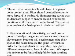 Second Conditional Game | PPT