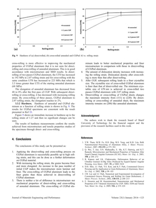 The Effect of Direct- and Cross-Rolling on Mechanical Properties and ...