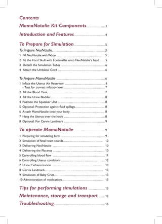 MamaNatali birth simulator for every one | PDF