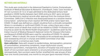 Mortality audit of COVID-19 infection among children" | PPT