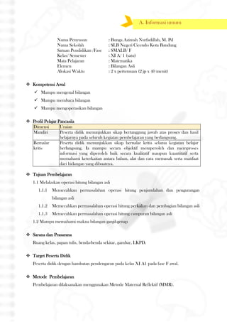 Modul Ajar SMALB kelas XI SLB Negeri Cicendo Kota Bandung | PDF
