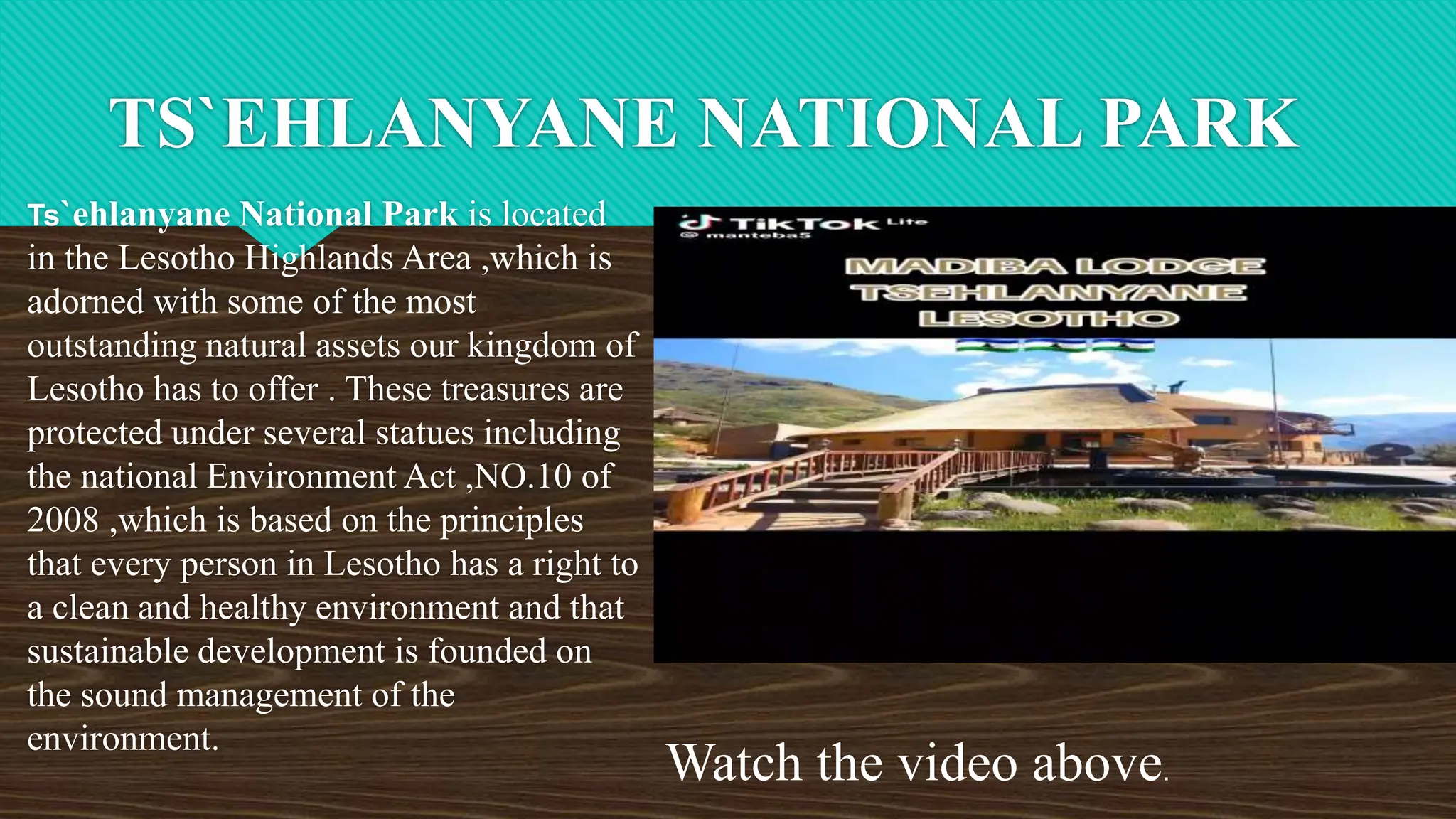 Tourism attractions in Lesotho Katse dam | PPT