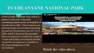 Tourism attractions in Lesotho Katse dam | PPT