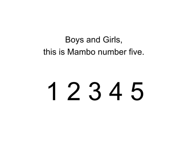 Mambo number five | PPT | Healthy Cooking and Eating | Food & Drink