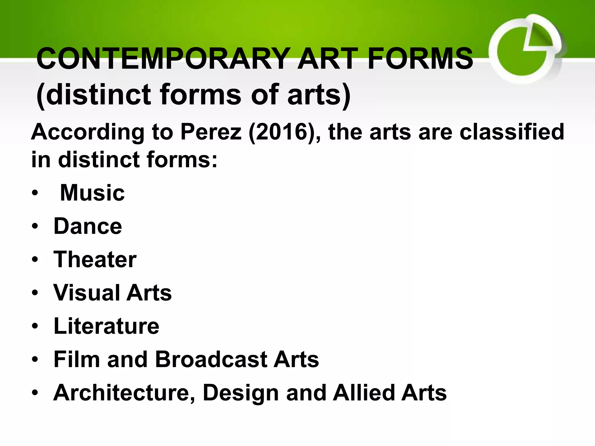 Contemporary Art Forms | PPTX