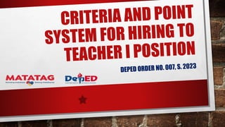 PRESENTATION ON DO 7 S 2023-DepEd Hiring Guidelines.pptx