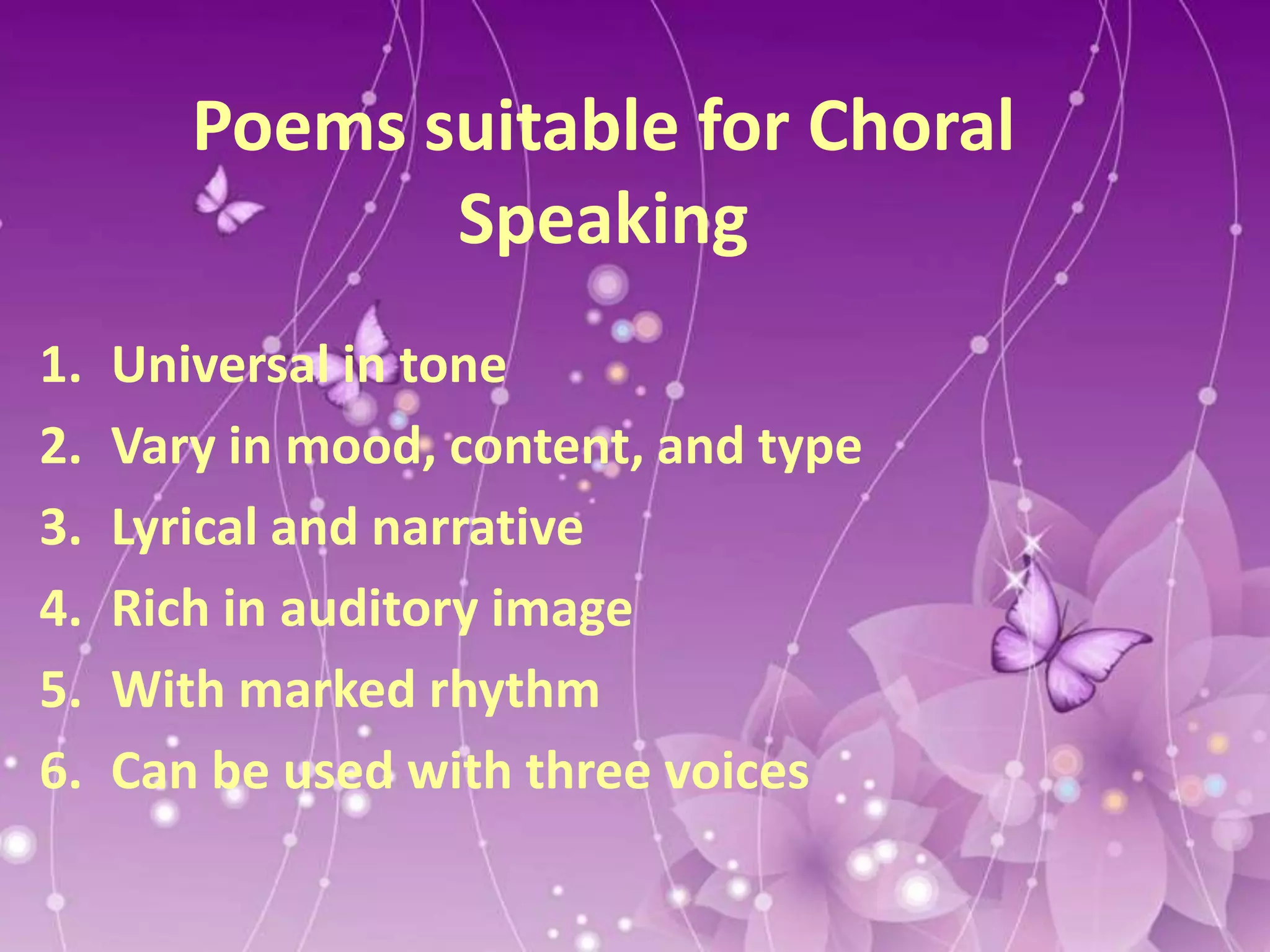 Poetry for Children | PPTX