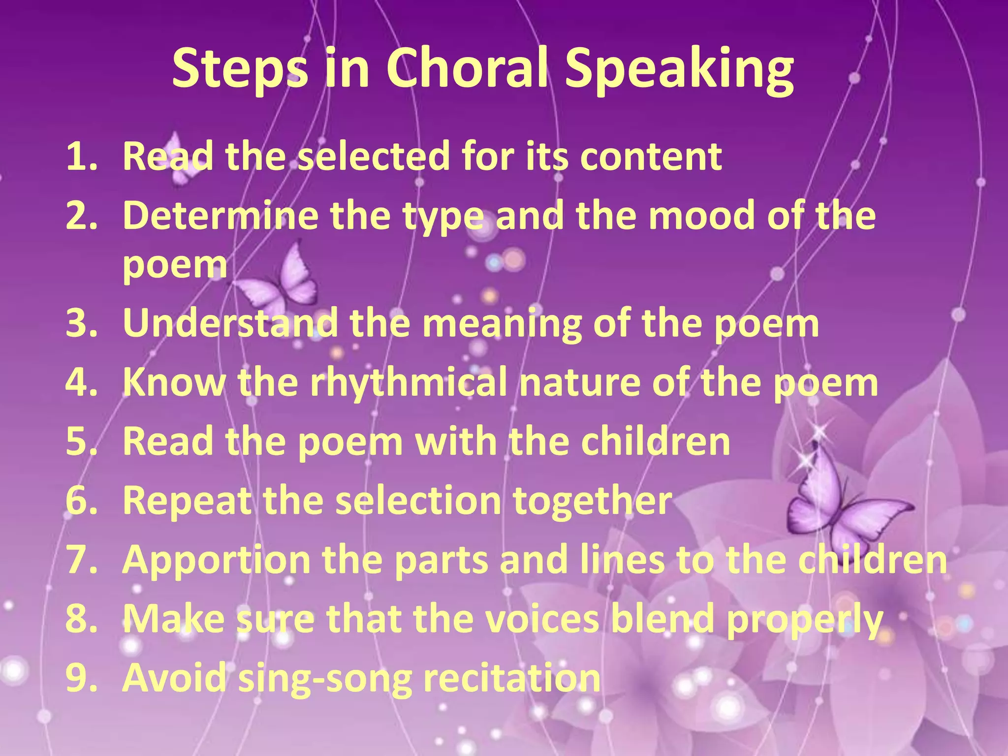 Poetry for Children | PPTX