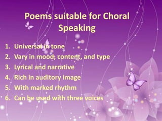 Poetry for Children | PPTX