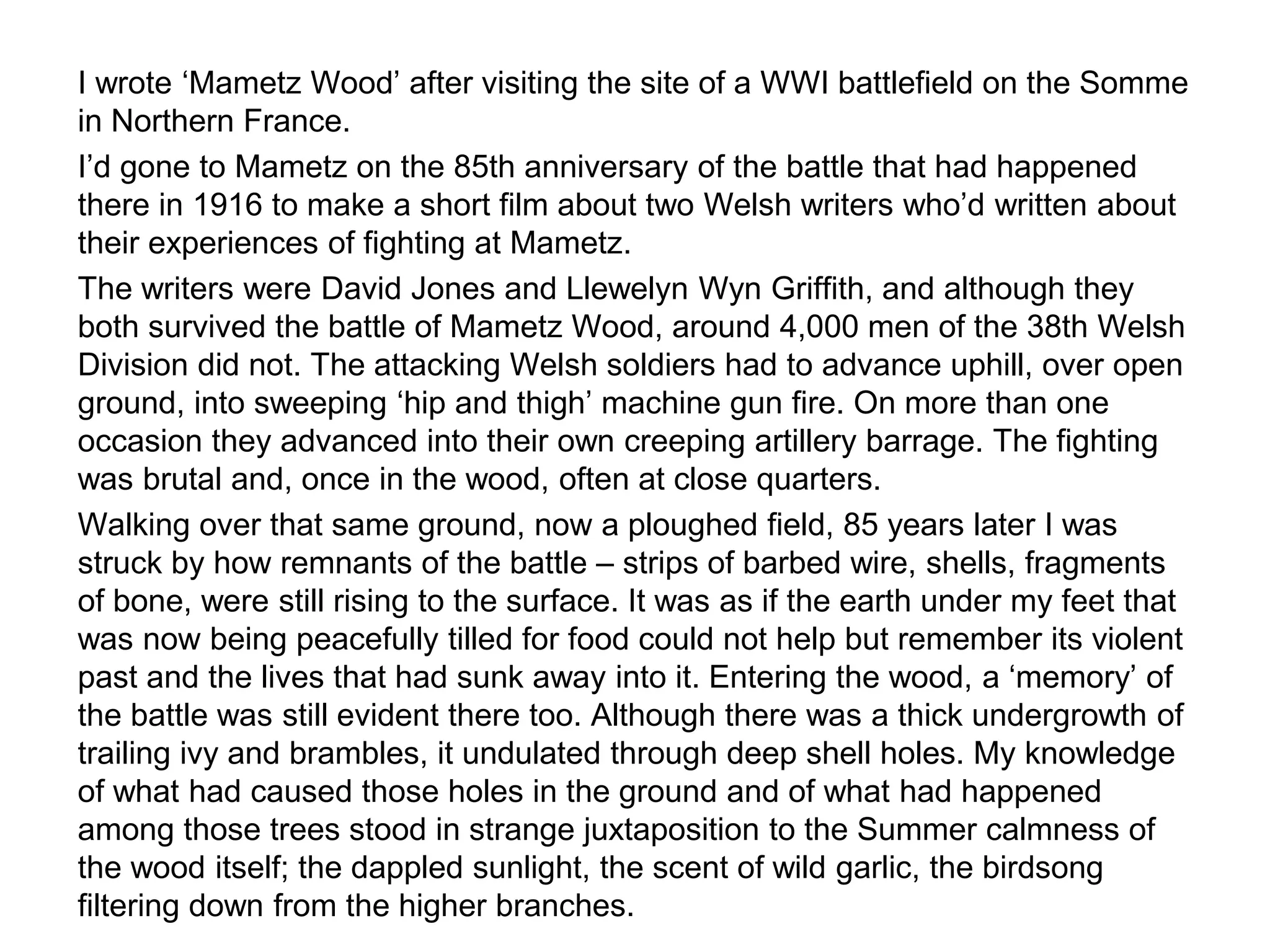 Mametz wood revision information | PPTX