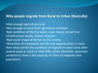 migration effects agricultural production | PPTX | Agriculture | Industries