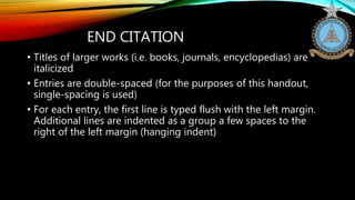 referencing and bibliography | PPTX