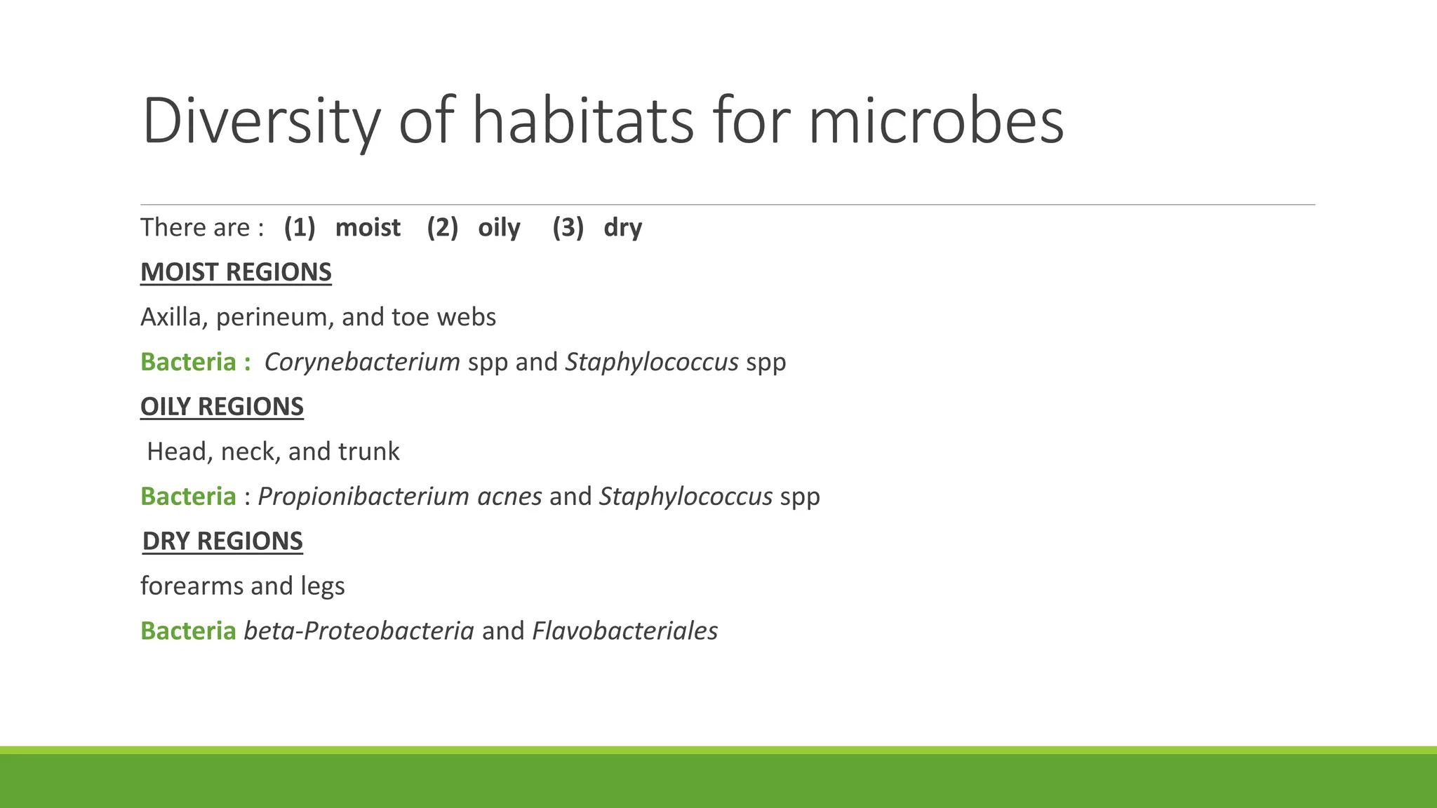 microbial ecology of human skin | PPTX