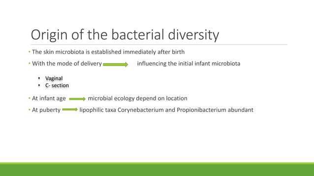 microbial ecology of human skin | PPTX