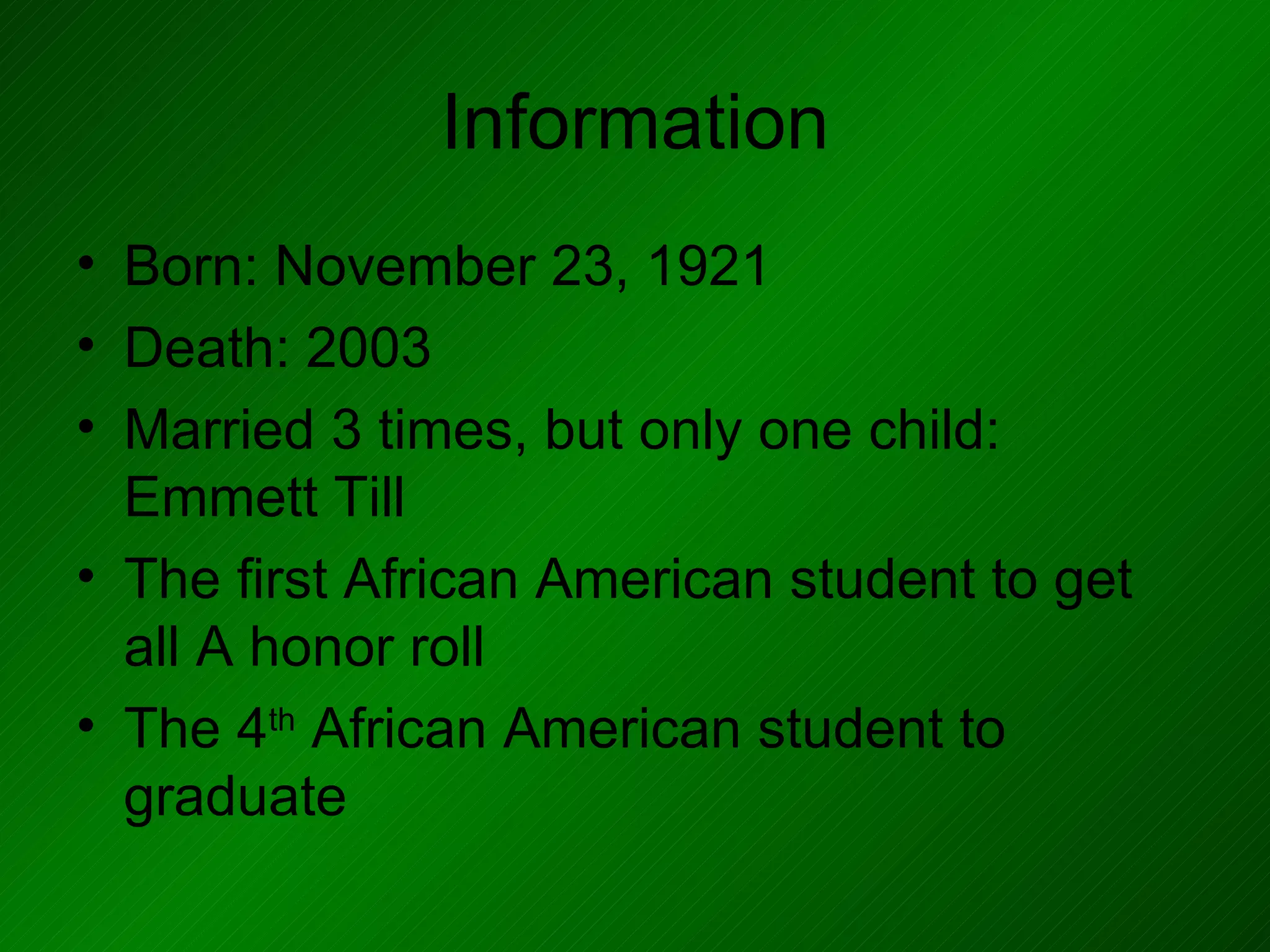 Mamie Till Mobley | PPT