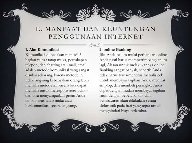 Dampak Penggunaan Internet | PPTX