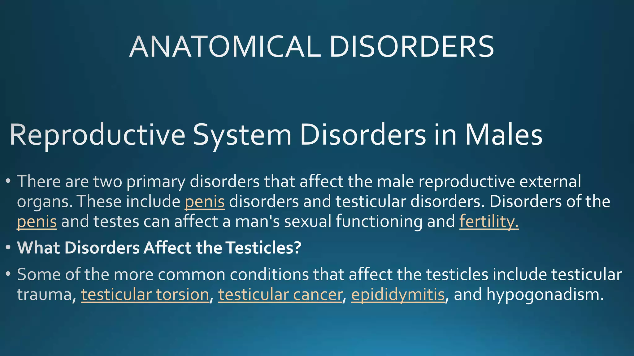 Mammalian reproductive physiology: REPRODUCTIVE DYSFUNCTIONS ...