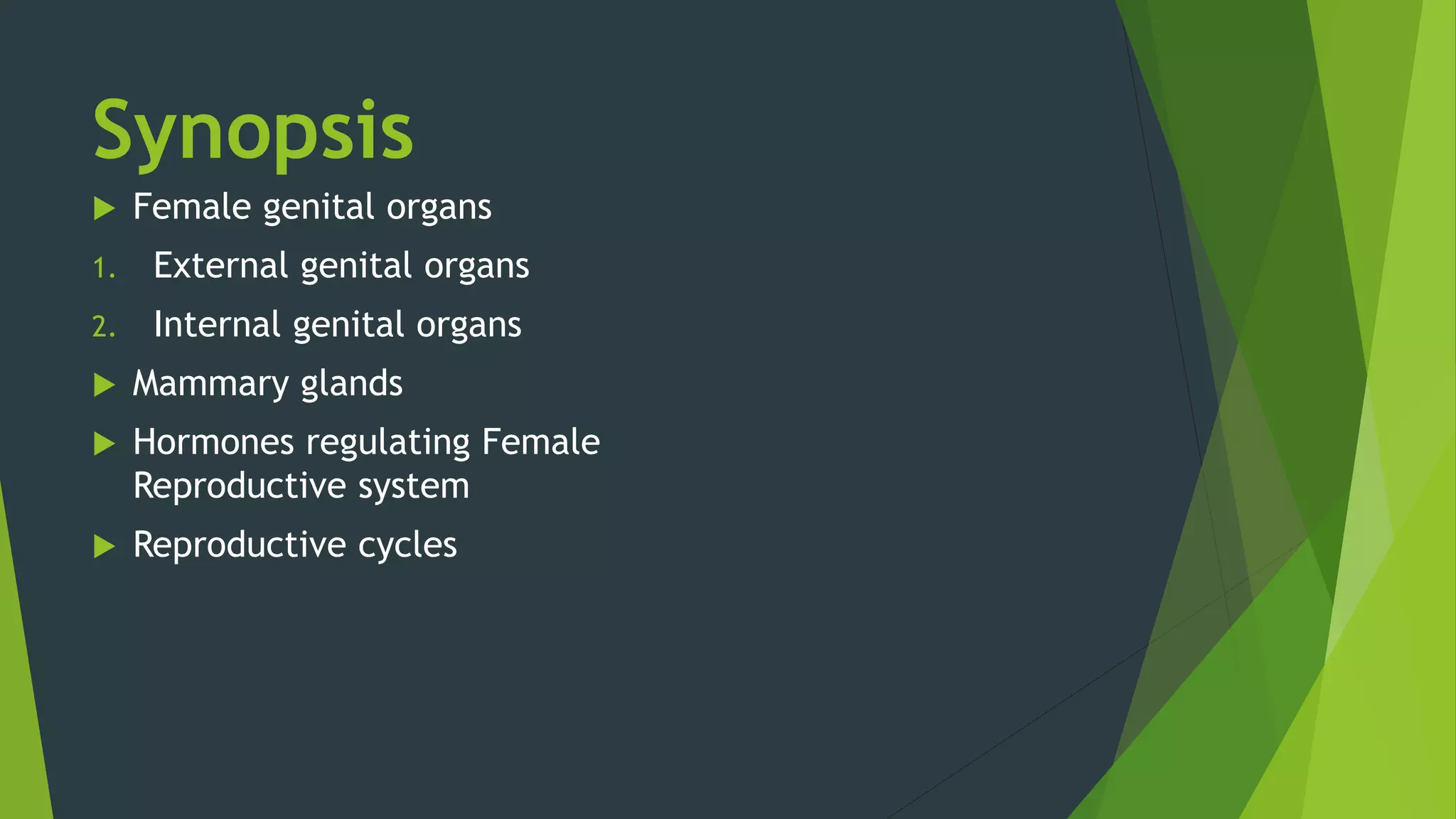 Mammalian reproductive system - Female | PPT