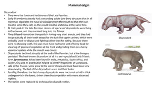A study of mammals, college level paleontology | PPT