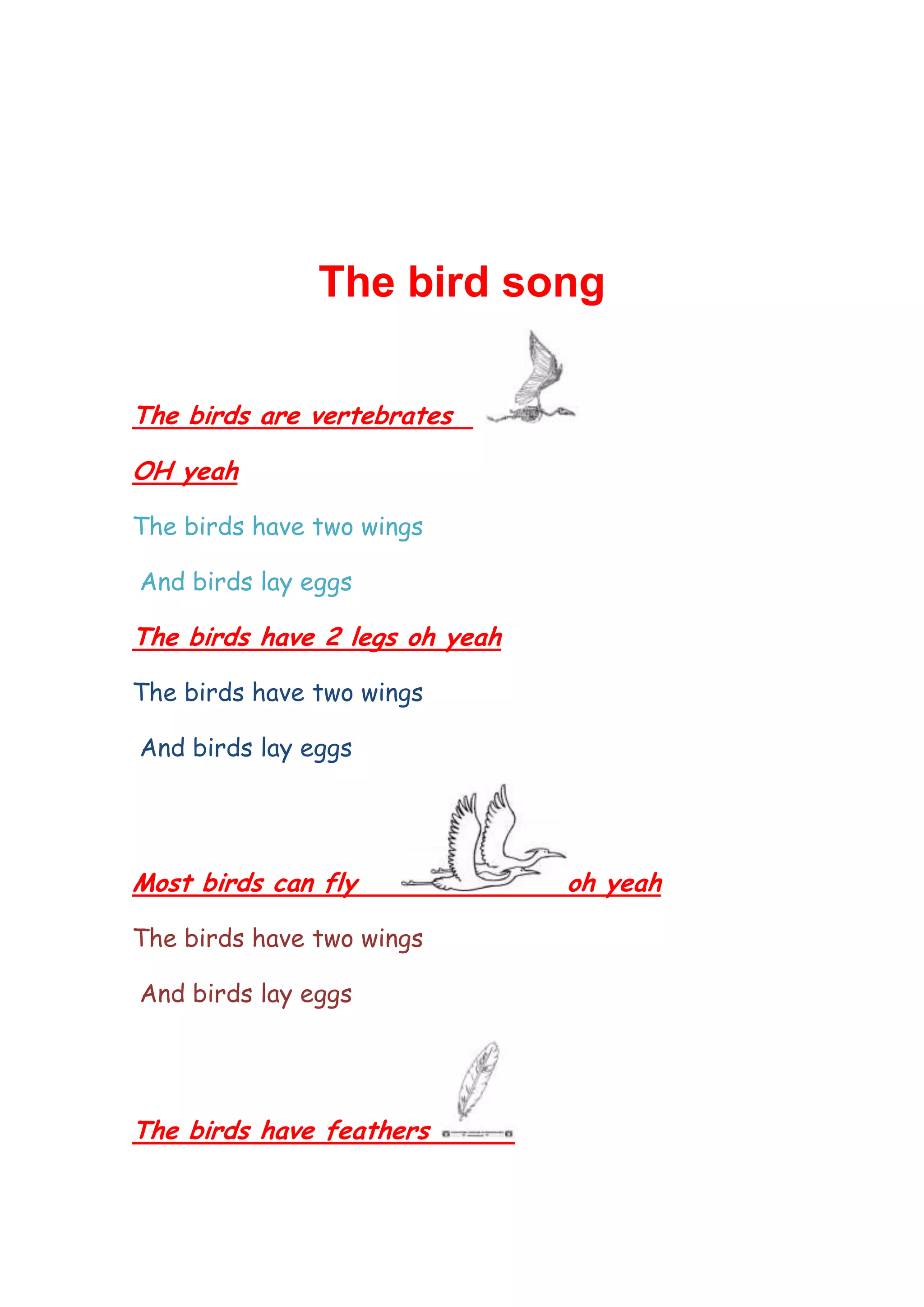 Mammals and birds are vertebrates oh yeah.docxsong and posters | DOCX