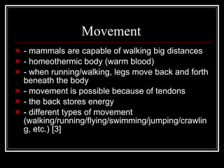 Mammals nona emi yanko 10 5 | PPT