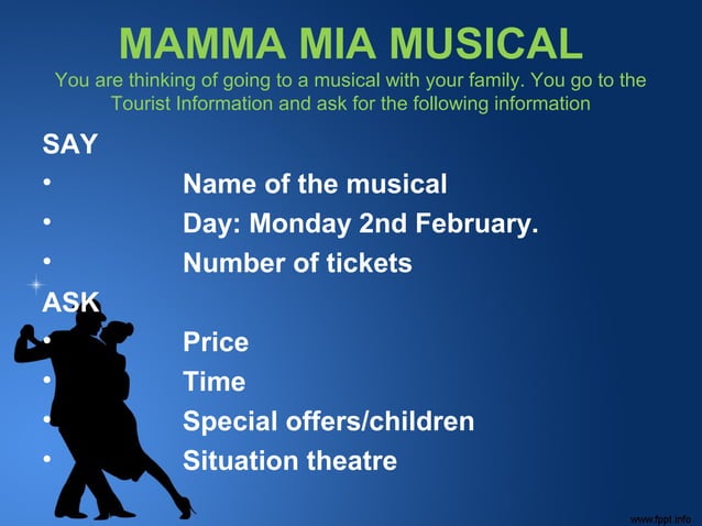 Role-Play : Mamma mia musical | PPT