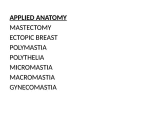 Mammary glands anatomy of mammary glands | PPT