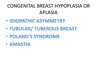 Mammary glands and birth anomalies | PPTX