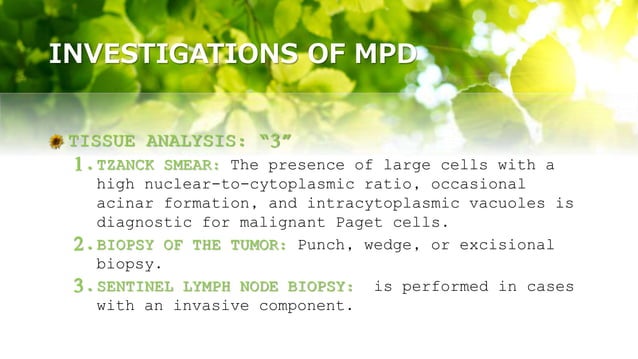 Mammary Paget Disease (MPD) & Extramammary Paget disease (EMPD) | PPTX