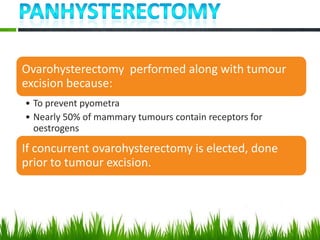 Mammary tumors | PPTX