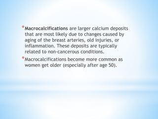 Role of mammography and MRI in Breast disorders | PPTX
