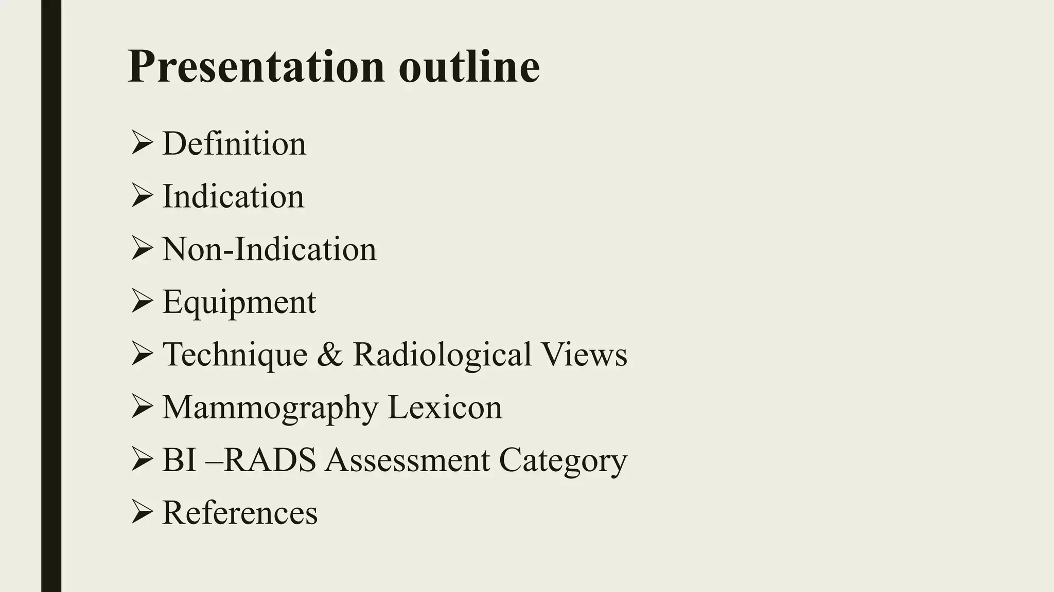 Mammogram and BI-RADS classification .pptx