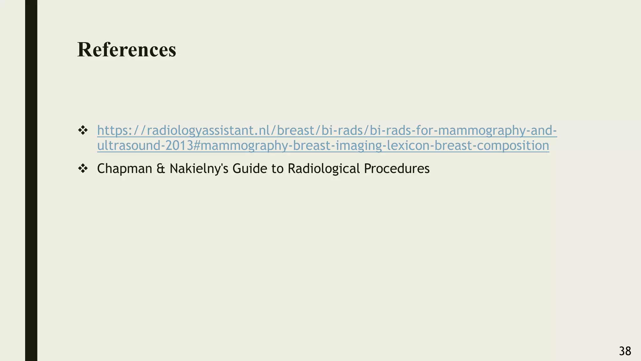 Mammogram and BI-RADS classification .pptx